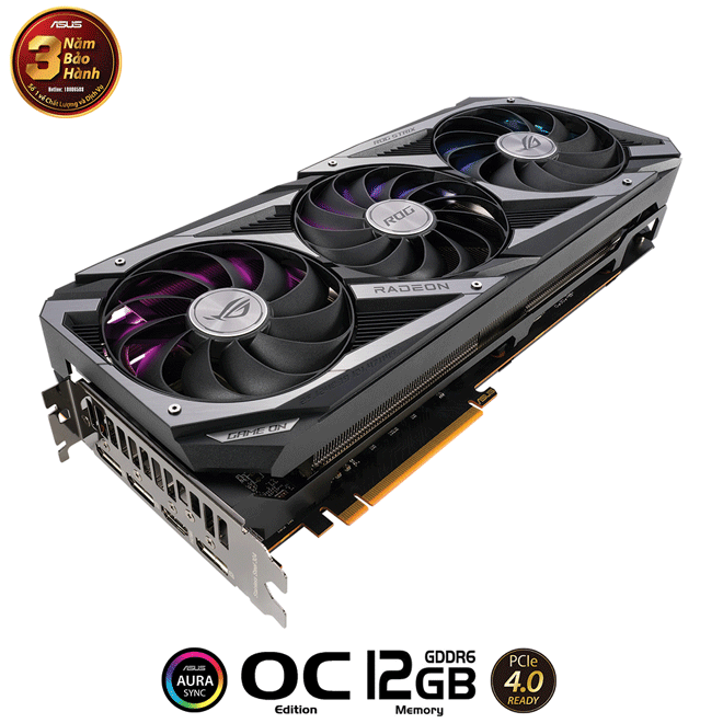 VGA Asus ROG-STRIX-RX6700XT-O12G-GAMING (AMD Radeon/ 12Gb/ GDDR6/ 192 Bits)